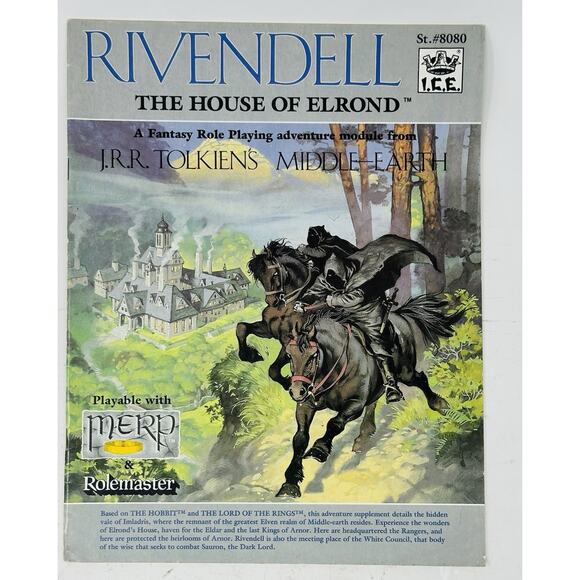 Games | Merp Rivendell The House Of Elrond Tolkien 1987 Ice Lotr Rpg ...